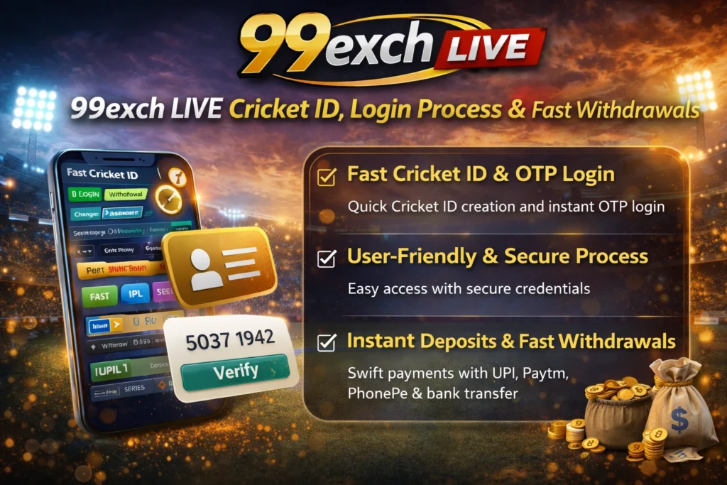99exch Live – Cricket Live Betting, Casino & Fast ID 2026